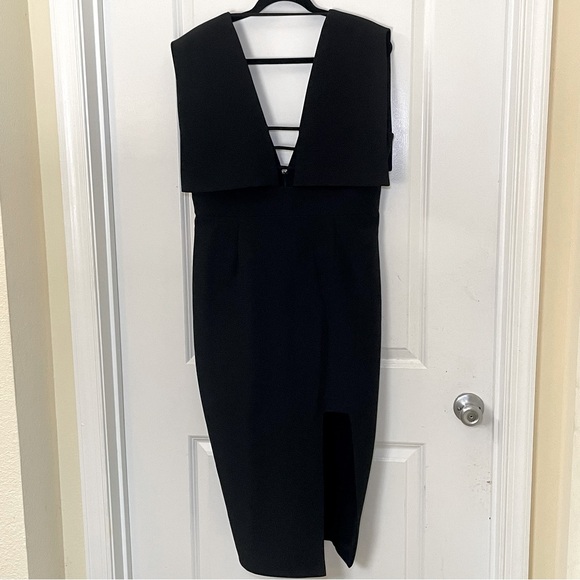 The 8th Sign | Dresses | The 8th Sign Black Vneck Sleeveless Midi Dress ...
